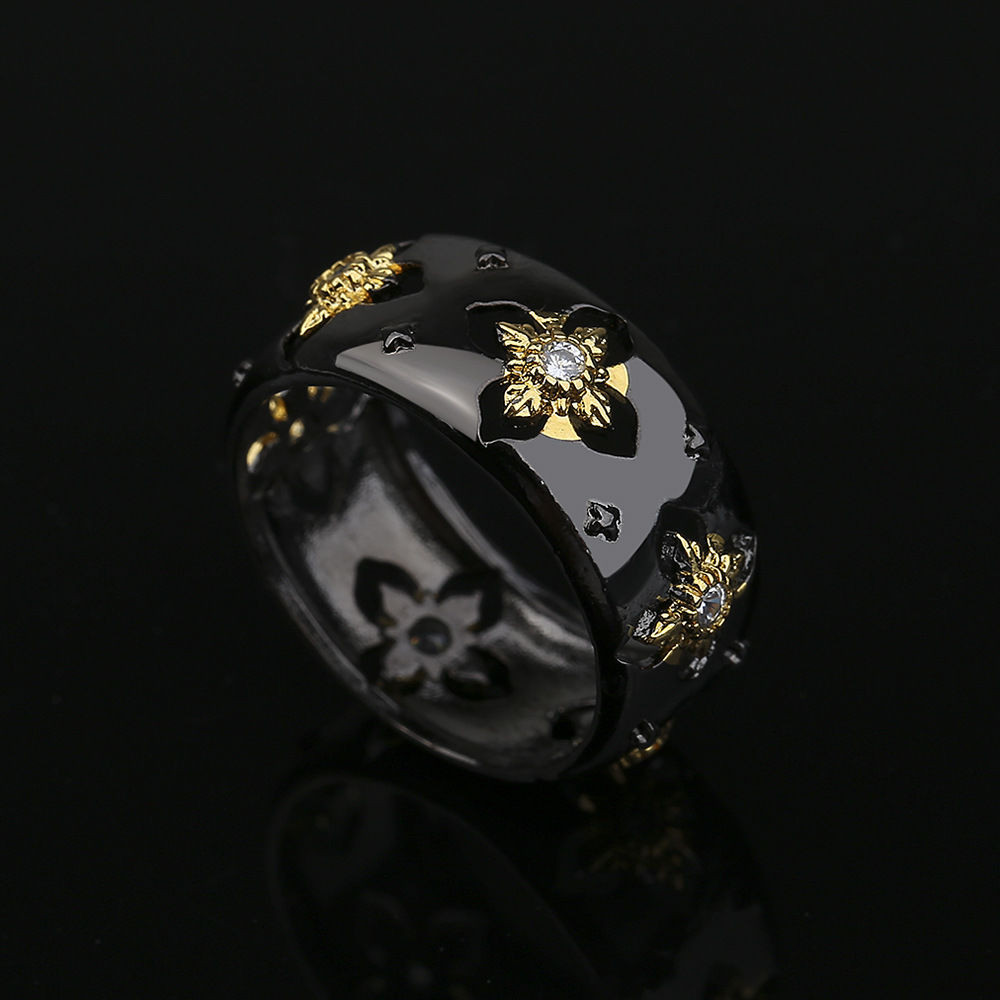 Color Ink Couple Hot-selling Influencer Ring ins Premium Resin Gold ...