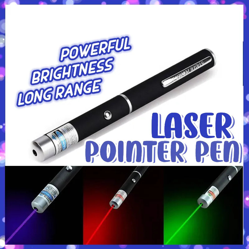 Strong Laser Pointer Pen Long Range High Power Red Green Purple 5mw ...