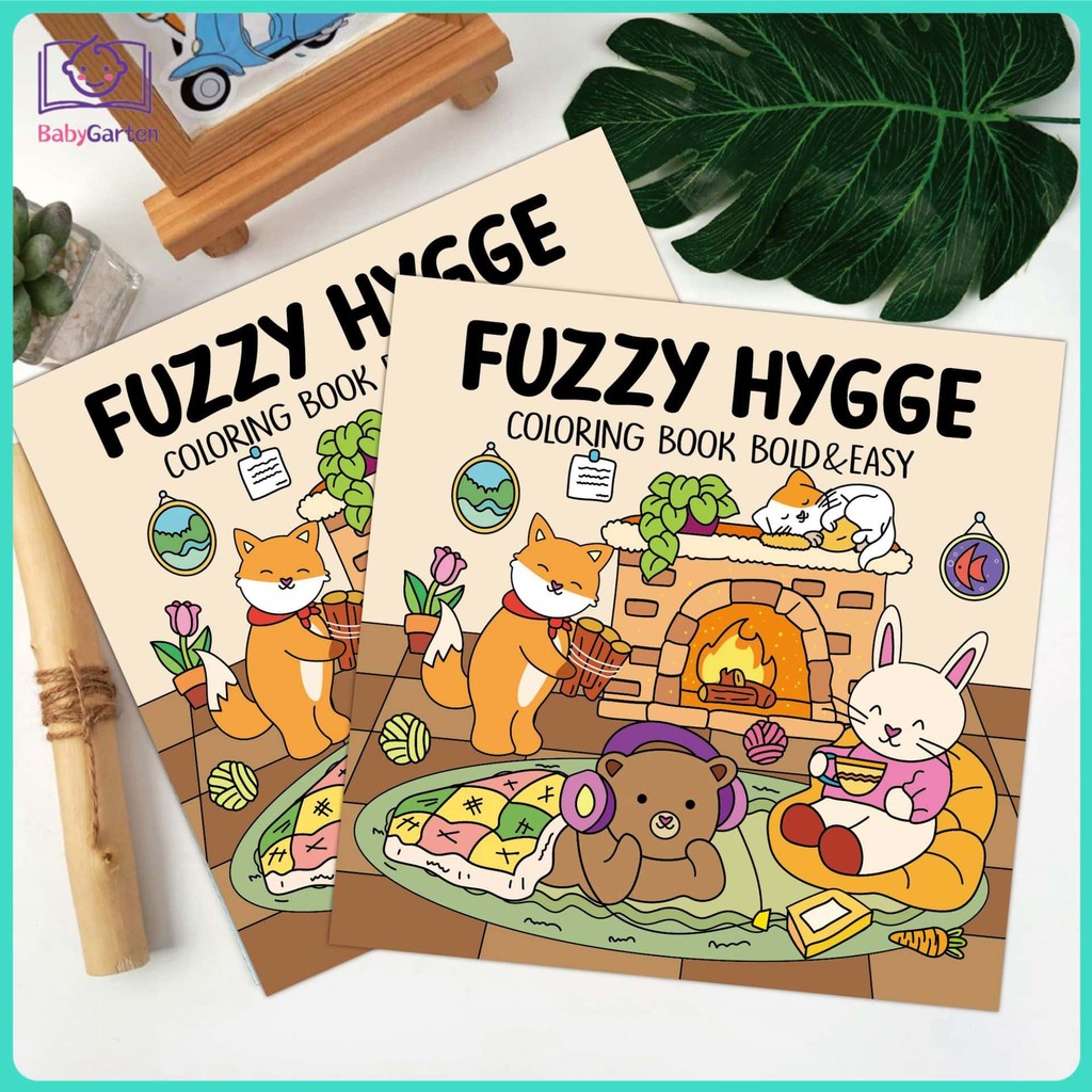 Coloring Book for Adults and Teens Super Cute Design of Cozy Spaces for ...