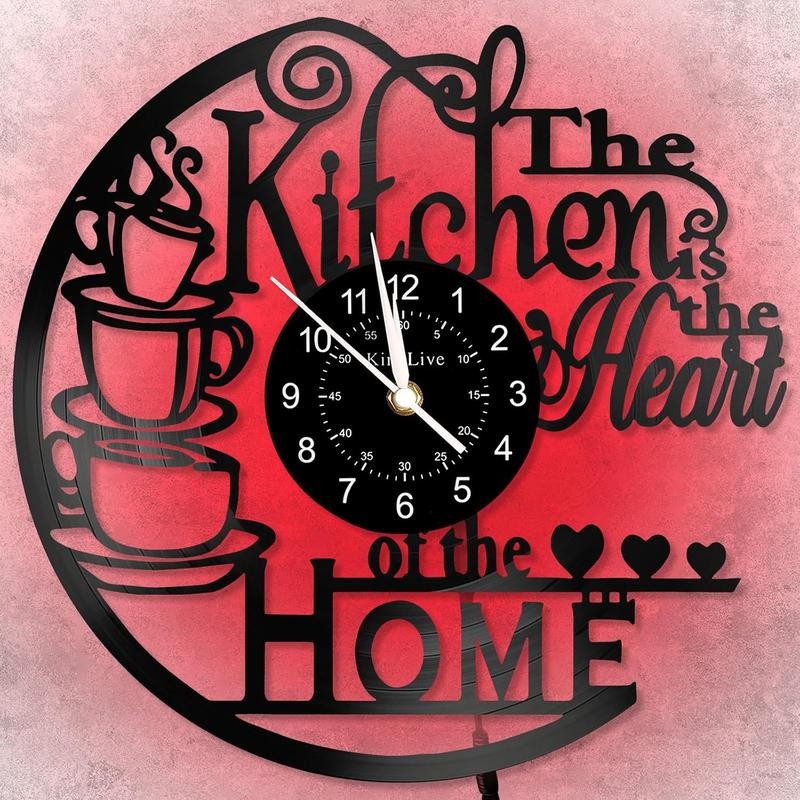 Jam Dinding Bertema Dapur, Jam Dinding Dikuasakan Bateri 1 Kiraan ...