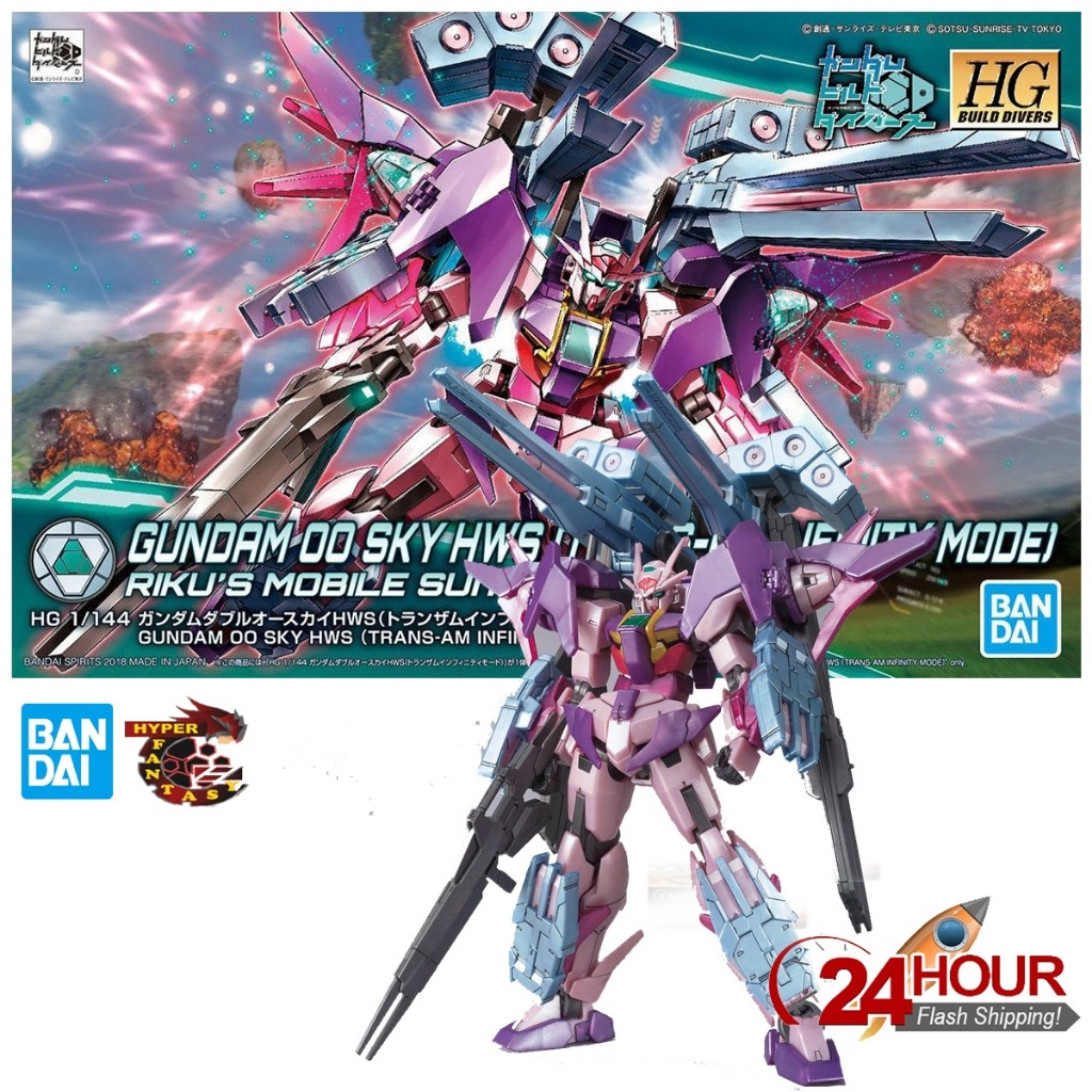 BANDAI 1/144 HGBD Gundam 00 Sky HWS (Trans-Am Infinity Mode) (Gundam Model Kits) | Shopee Malaysia