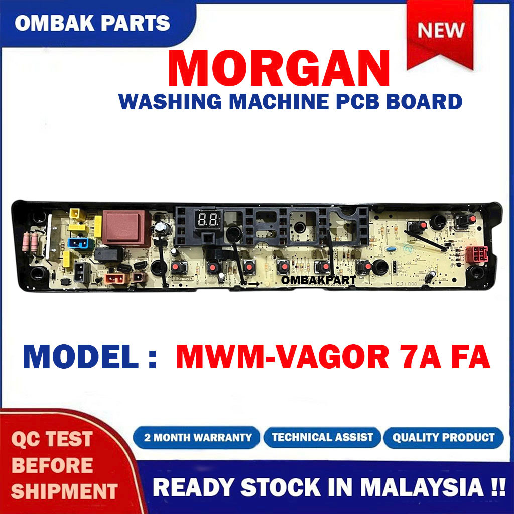 MWM-VAGOR 7A FA MORGAN WASHING MACHINE PCB BOARD (CONTROL BOARD ) PANEL ...