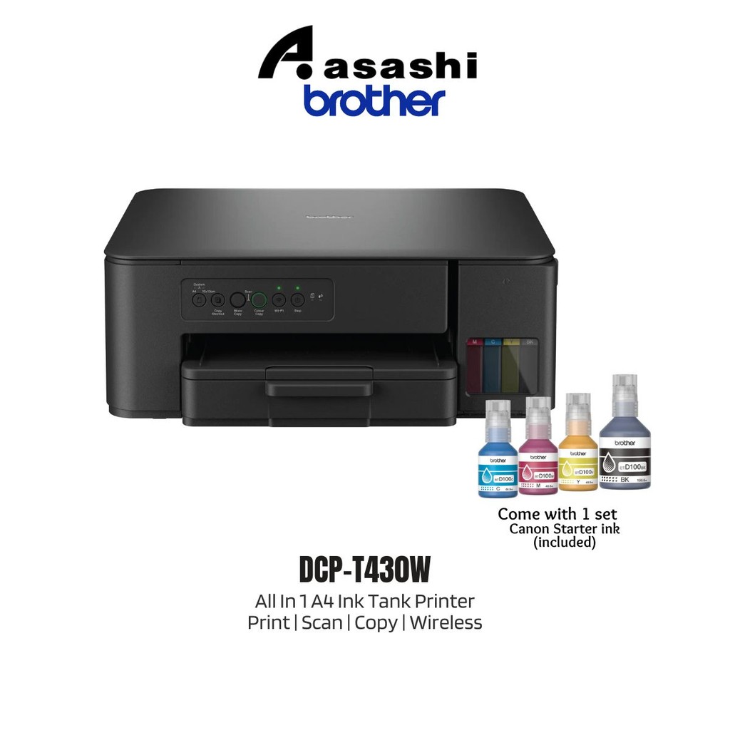 Brother DCP-T430W AIO Ink Tank Printer - (Print,Scan,Copy,DualBand ...