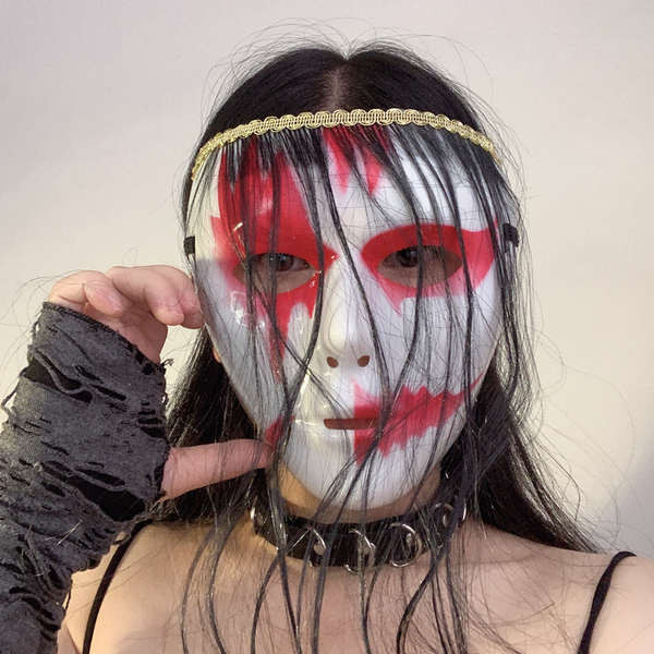 topeng topeng muka topeng hantu Halloween Party Masquerade cos Ghost ...