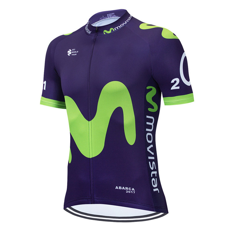Powerband Movistar New Pro Team Cycling Jersey Ropa Summer Breathable ...