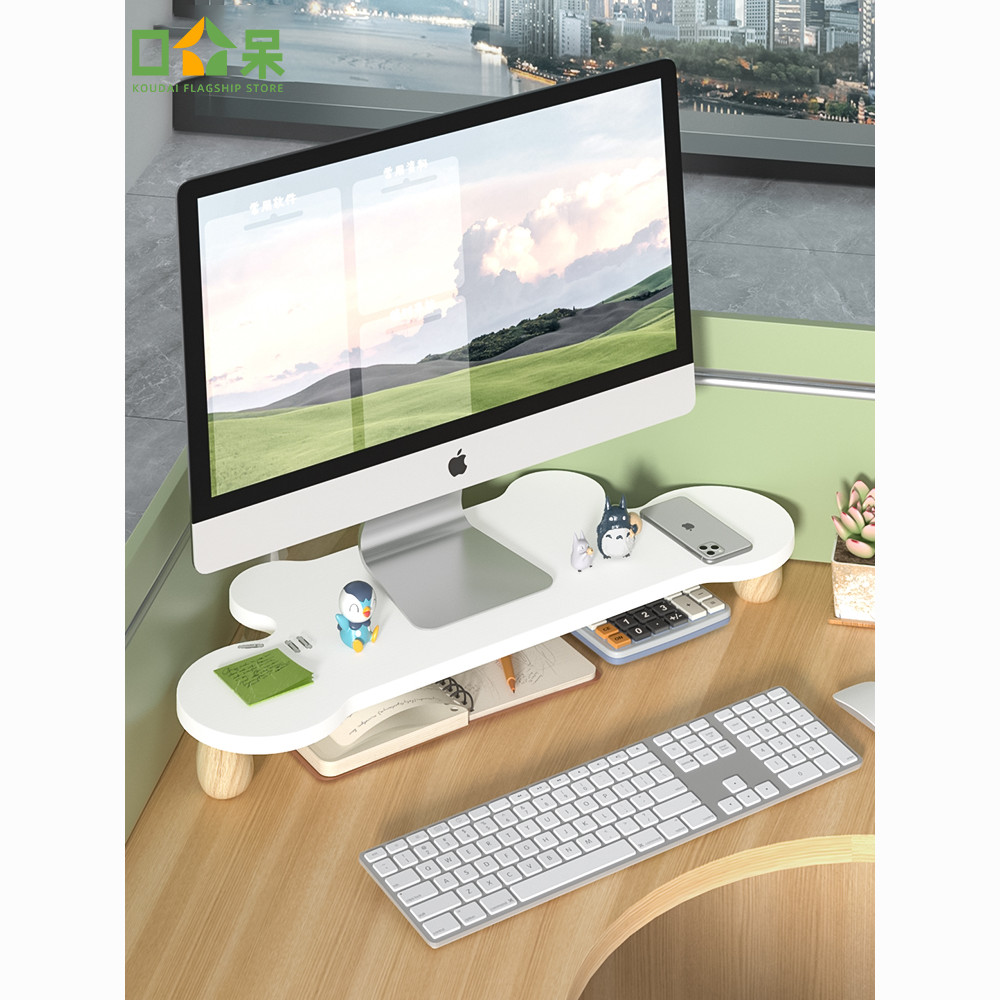 Work-Position Corner Computer Elevated Rack Monitor Base Desktop ...