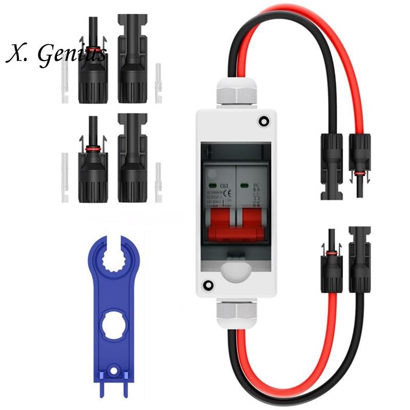 Solar Panel Disconnect Switch, 63A DC 1000V Breaker Box PV Disconnect ...