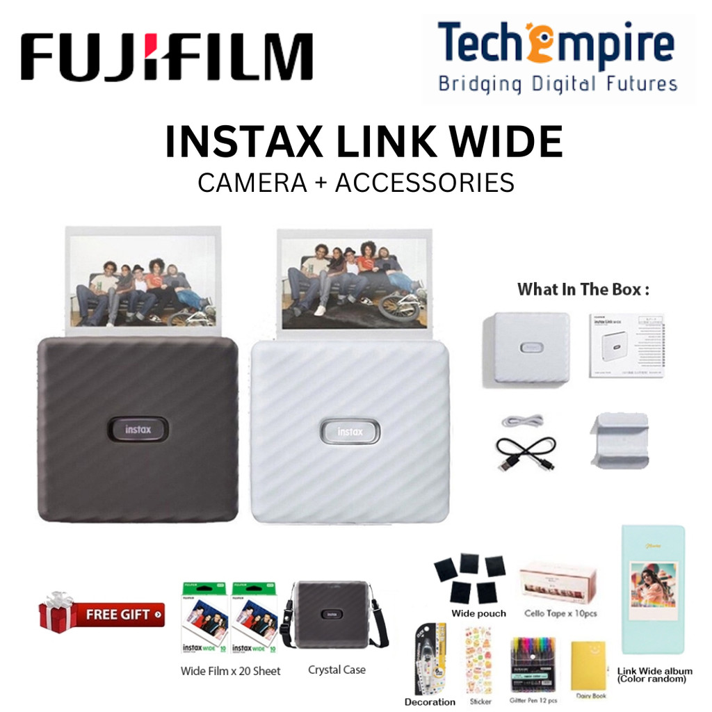 Fujifilm Instax Link Wide Printer (Fujifilm Malaysia Warranty) | Shopee Malaysia