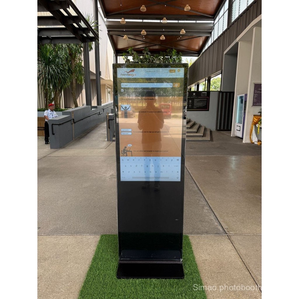 《KL IN STOCK》LCD 43 49 55 inch indoor totem floor standing electronic ...