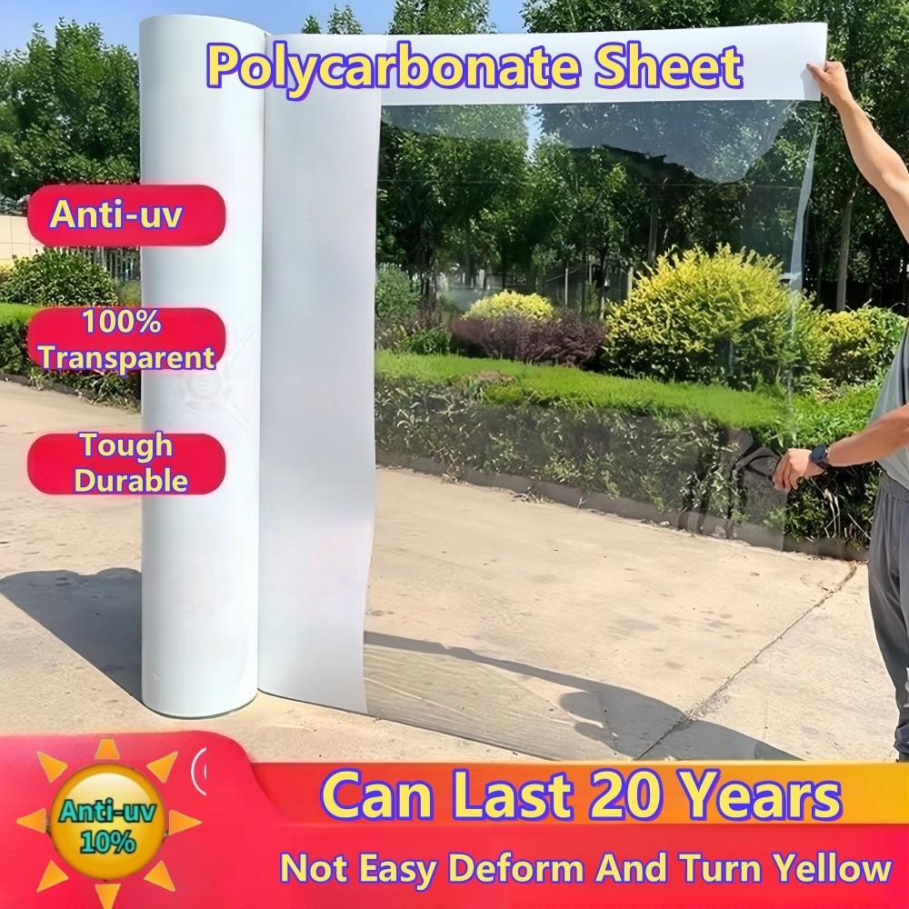 【Thickest】1mm/2mm Polycarbonate/ Pc Flat Transparent Roof / Greenhouse ...