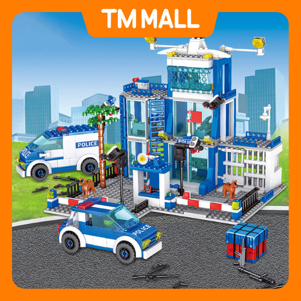 【Police Station Series】Police Station Special Police Building Block 10 ...
