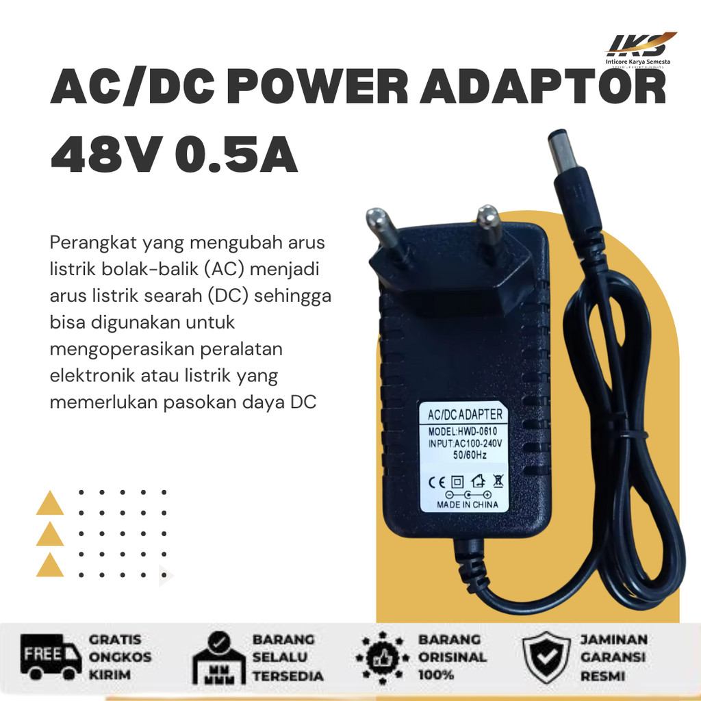 AC/DC Power Supply Power Adapter 48V 0.5A | Shopee Malaysia