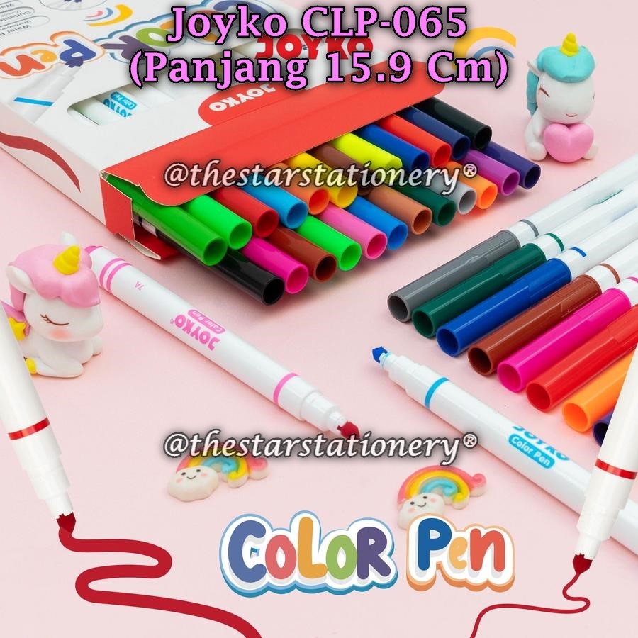 (1 Set) GABUNGAN Color Pen JOYKO CLP-065-24 CLP-065-12 / JOYKO Color Pen Color Pen CLP-065 ...