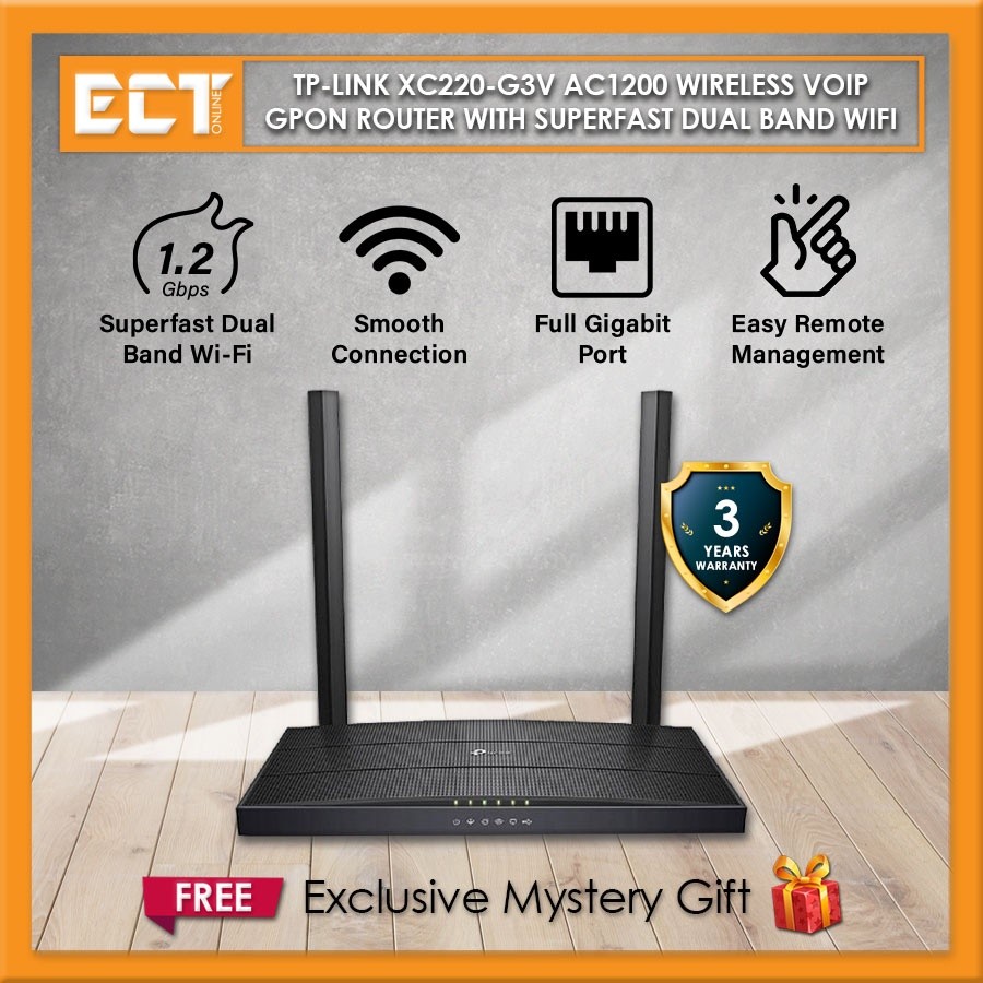 TP-Link XC220-G3V AC1200 Wireless VOIP Gpon Router With Superfast Dual ...