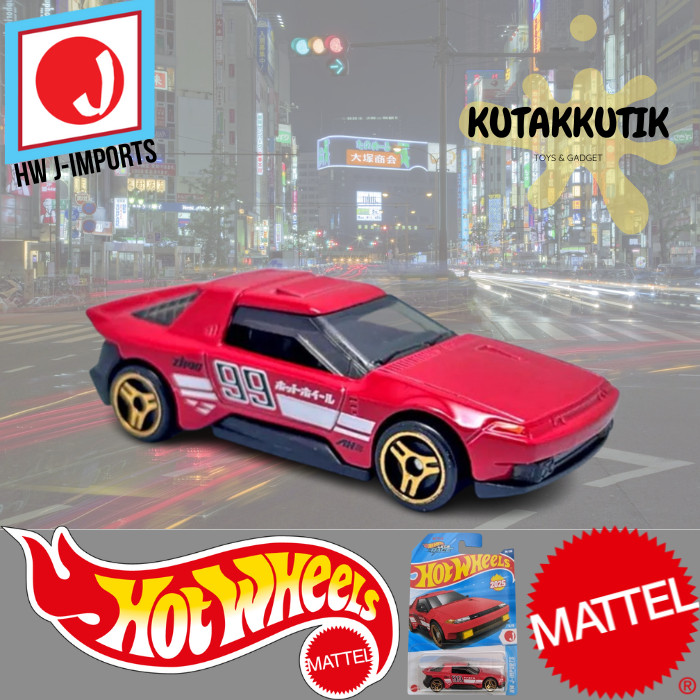 MERAH Hot Wheels Hako Racing Sedan Car Type D Red No. 99 Lot J 2025 HW ...