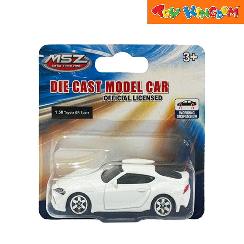 Metal Speed Zone 1:58 Toyota GR Supra White Die-cast | Shopee Malaysia
