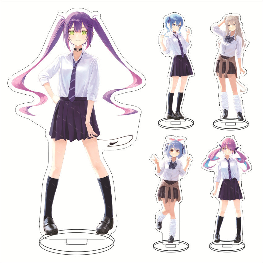Hololive Vtuber Youtuber Suisei Towa Botan Aqua School Uniform Version ...