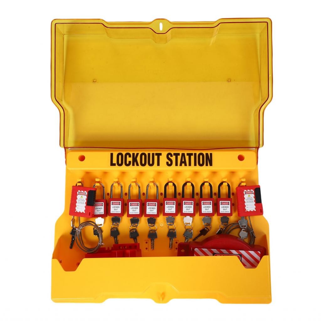 Dkkioau Lockout Tagout Station Loto Safety Supply for OSHA Compliance ...