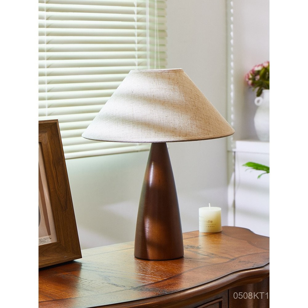 Solid Wood Medieval Table Lamp Silent Style Medieval Style Bedroom ...