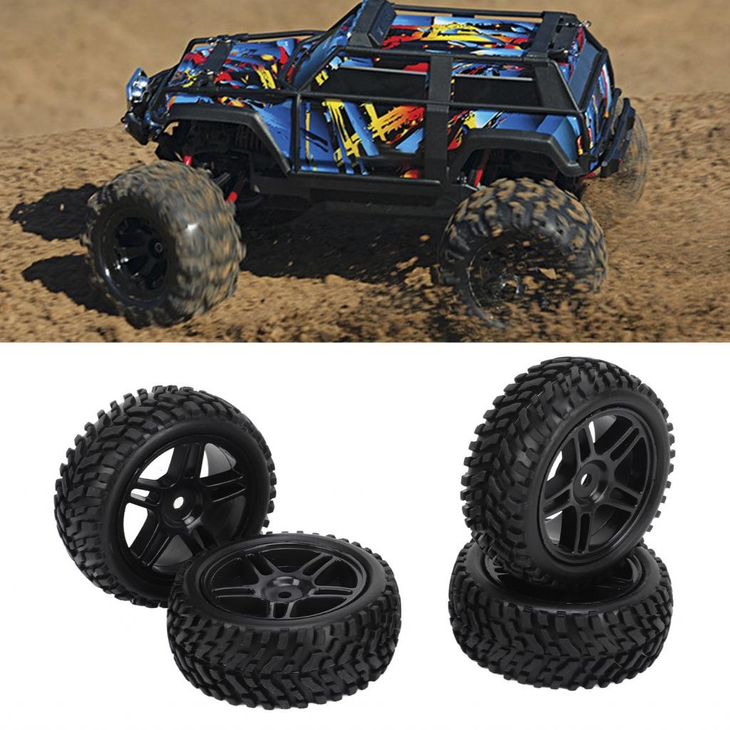 RC Car Wheels Tires Set Pentagram Designed for Replacement | Shopee ...