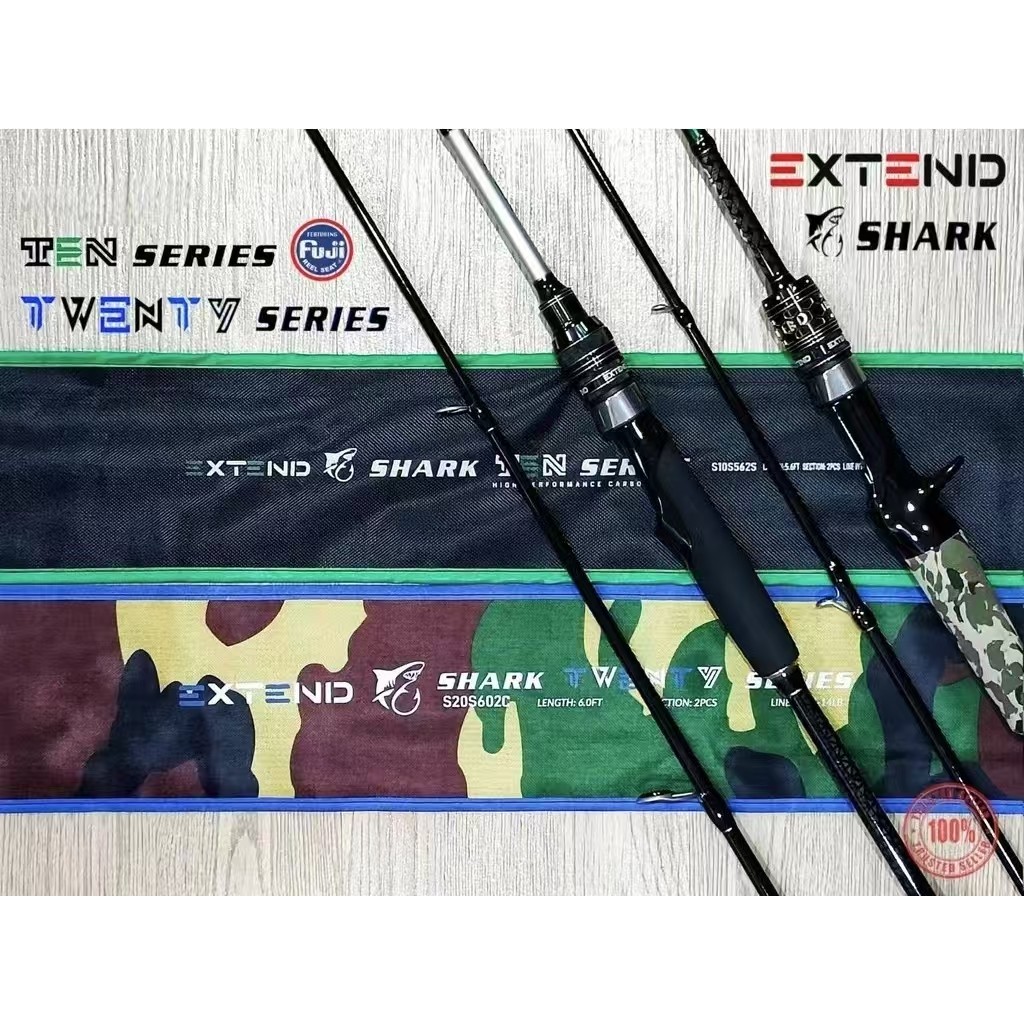EXTEND SHARK 10 SERIES / SHARK 20 SERIES SPINNING/ BAITCASTING FISHING ...
