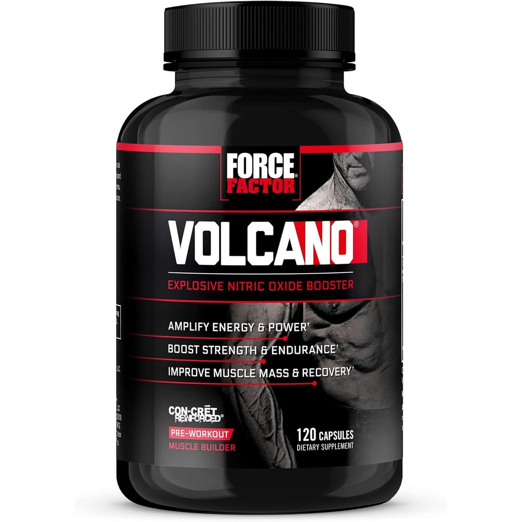 Force Factor Volcano Pre Workout Nitric Oxide Booster Supplement for ...