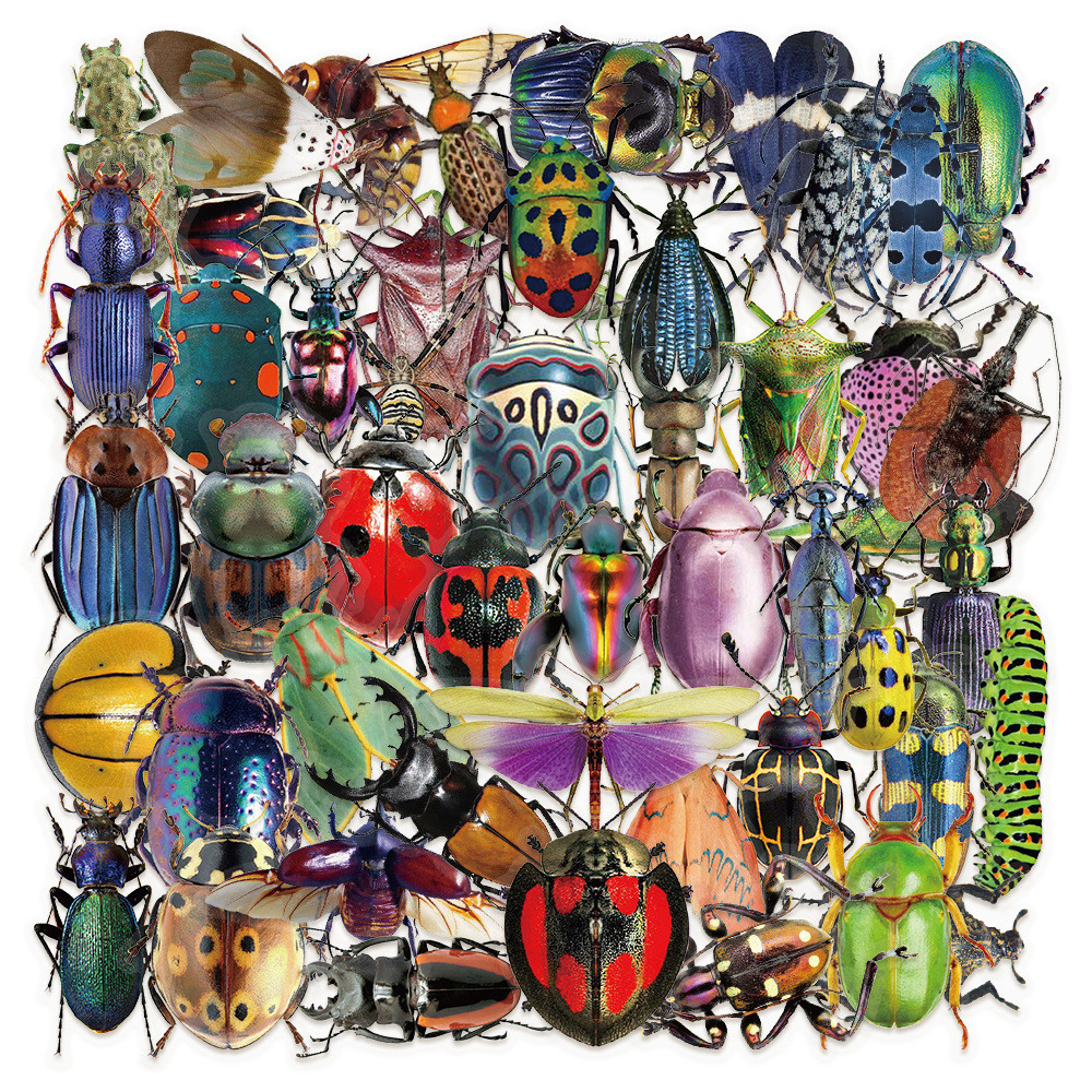 50 pcs Insects PET Plastic Waterproof Stickers | Shopee Malaysia