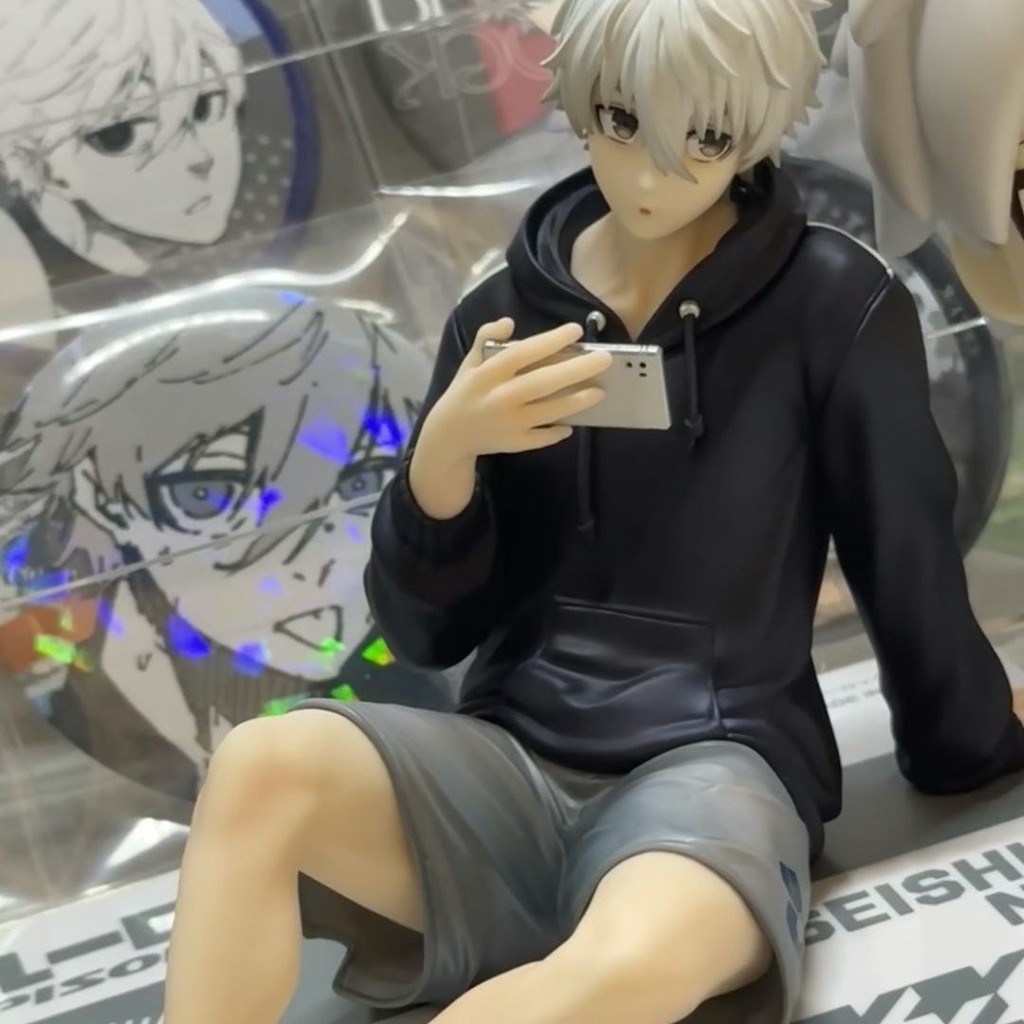 Blue lock sitting posture blue prison nagi Nancaizi Nancai anime toy do ...