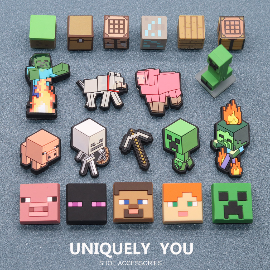 JlB Minecraft series Adorable DIY JlB Shoes Charms high quality ...