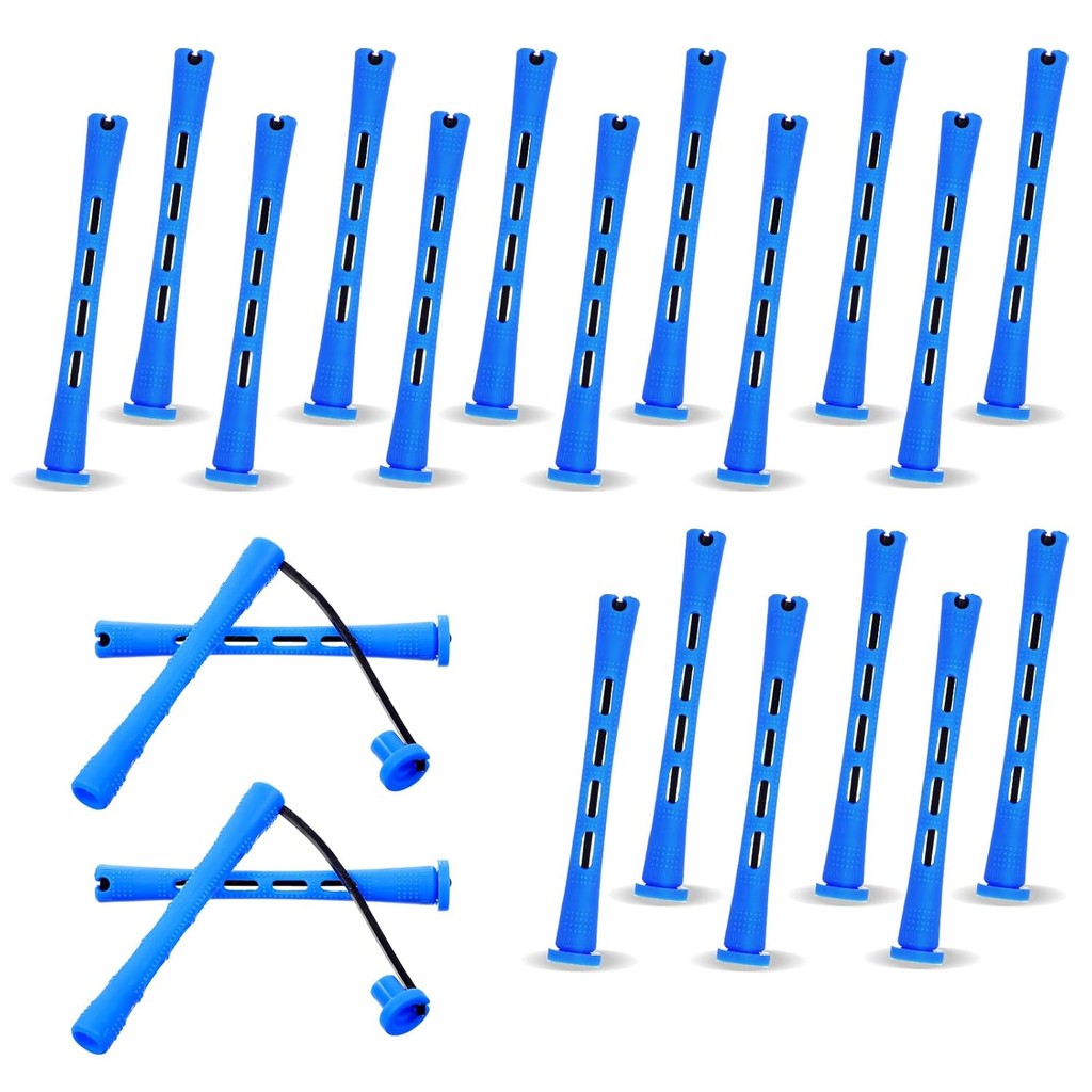 20 Pcs Perm Rods For Short Hair Small Plastic Hair Perming Rods And ...