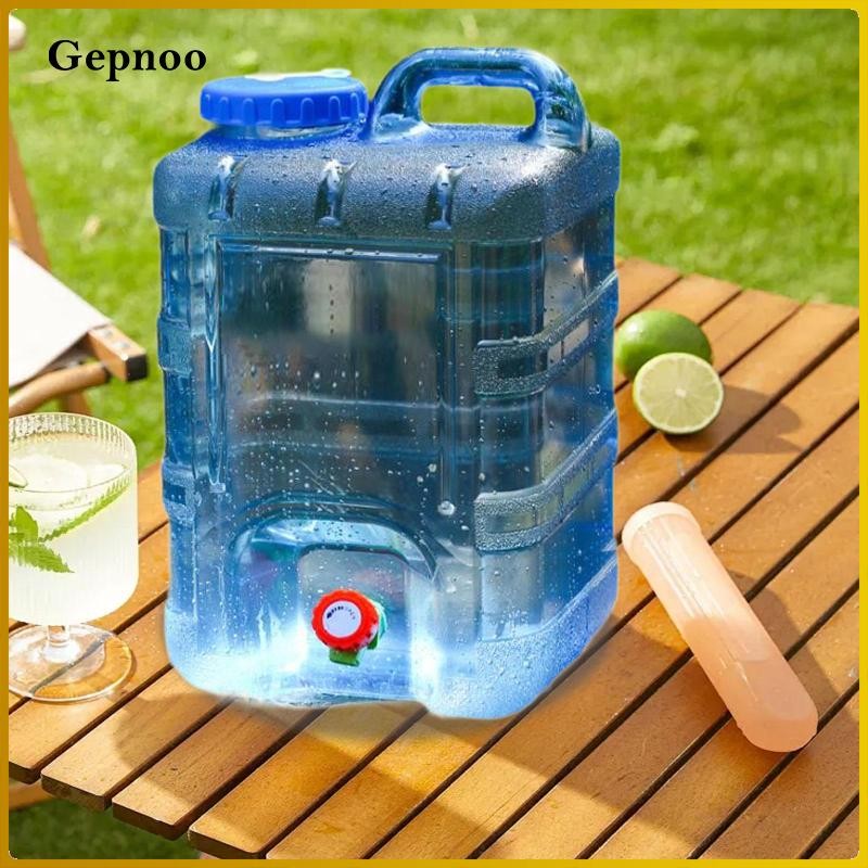 Gepnoo Water Container with Spigot Drinking Water Container No Leakage ...