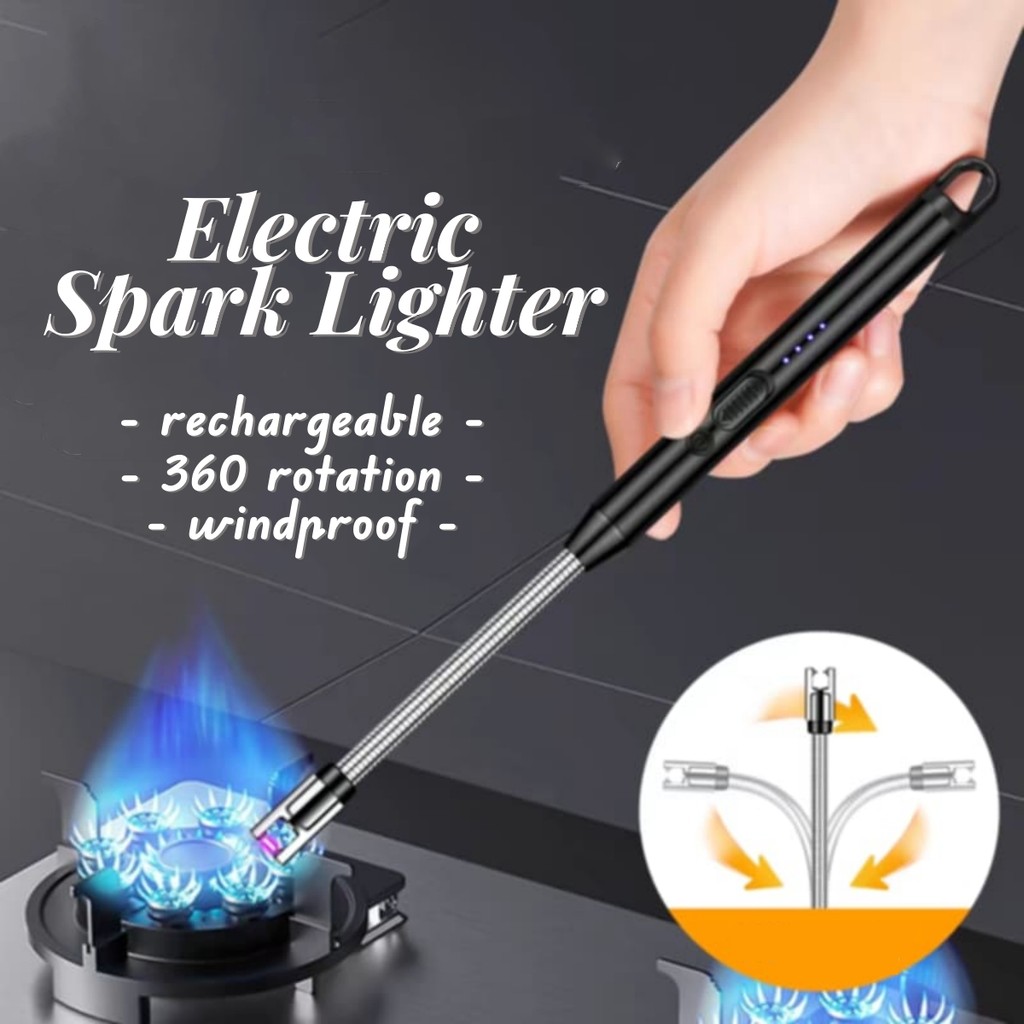 Electric Arc Lighter USB Rechargeable Windproof Atomic Plasma Spark ...