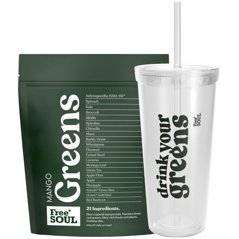 Mango Greens & Sip Cup Bundle by Free Soul | Shopee Malaysia