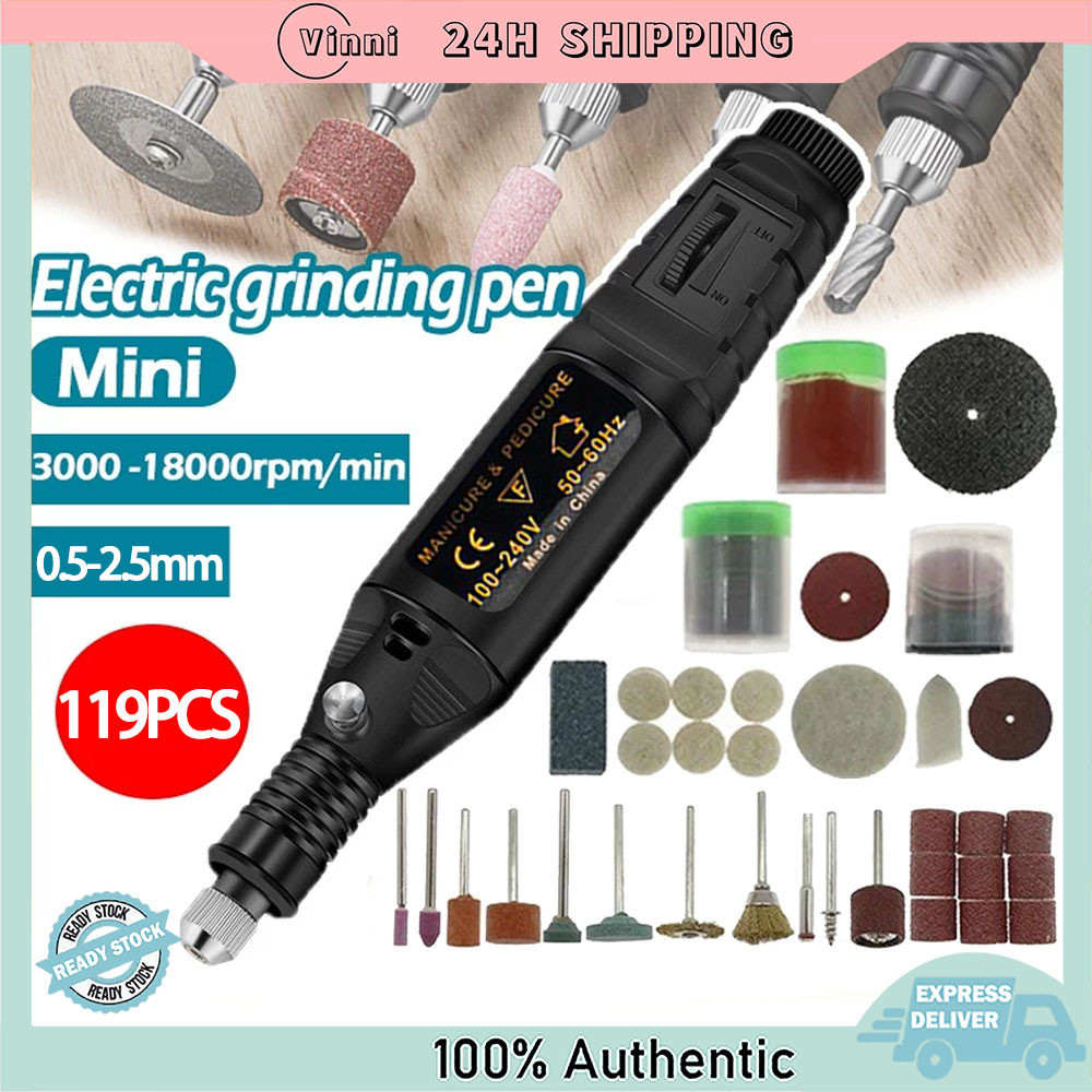 12V Mini Dremel Drill Grinder Tool Kit - Electric Cutting, Engraving ...