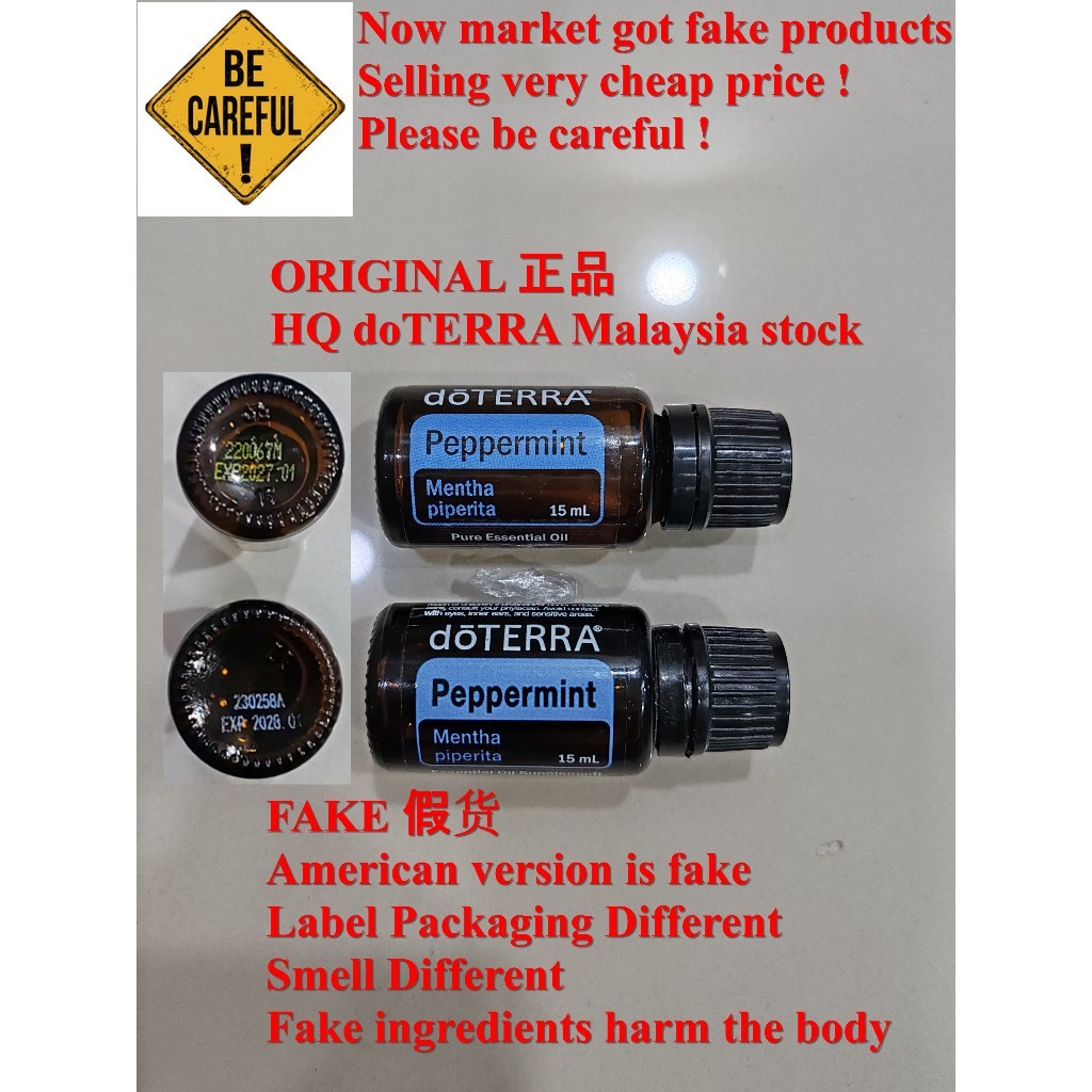 ORIGINAL NEW doTERRA DOTERRAS Peppermint 15ml Essential Oil | Shopee ...