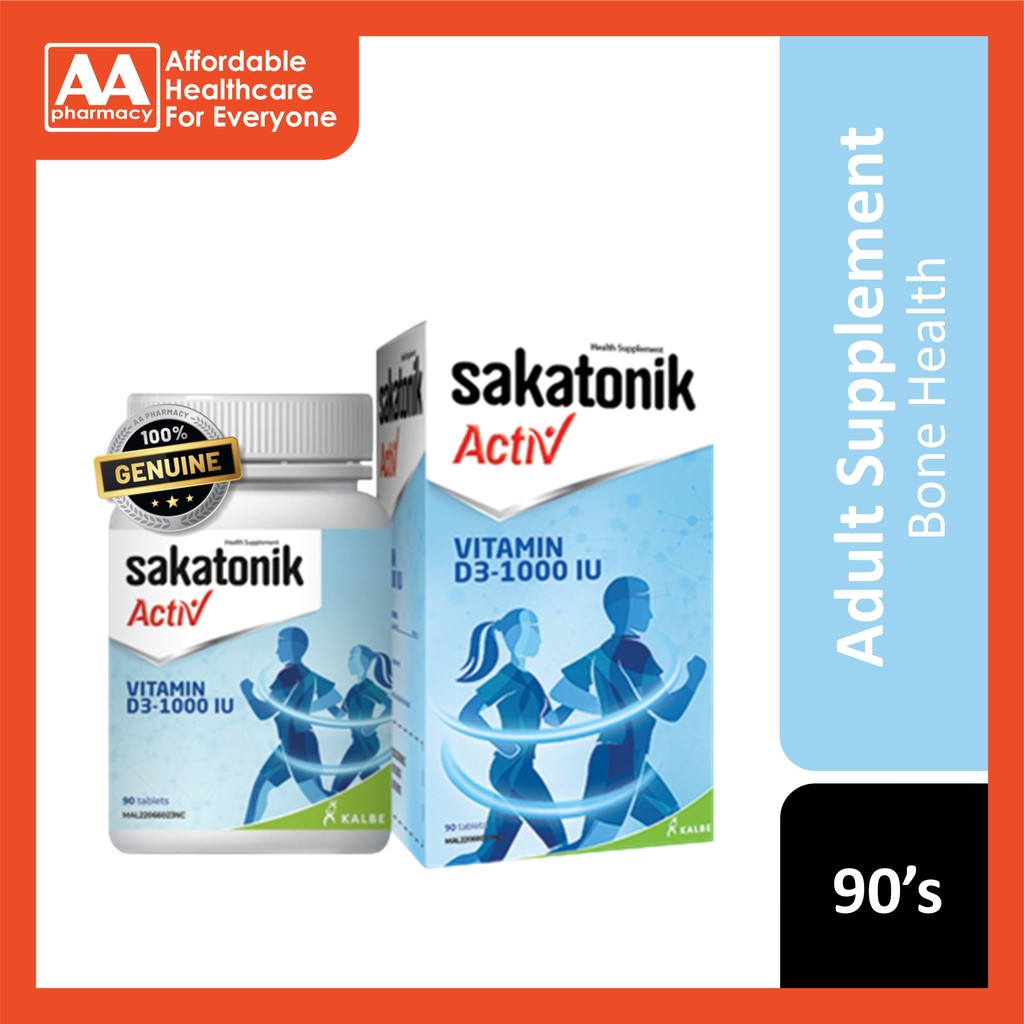 Sakatonik Activ Vitamin D3 1000IU Tablet 90's | Shopee Malaysia