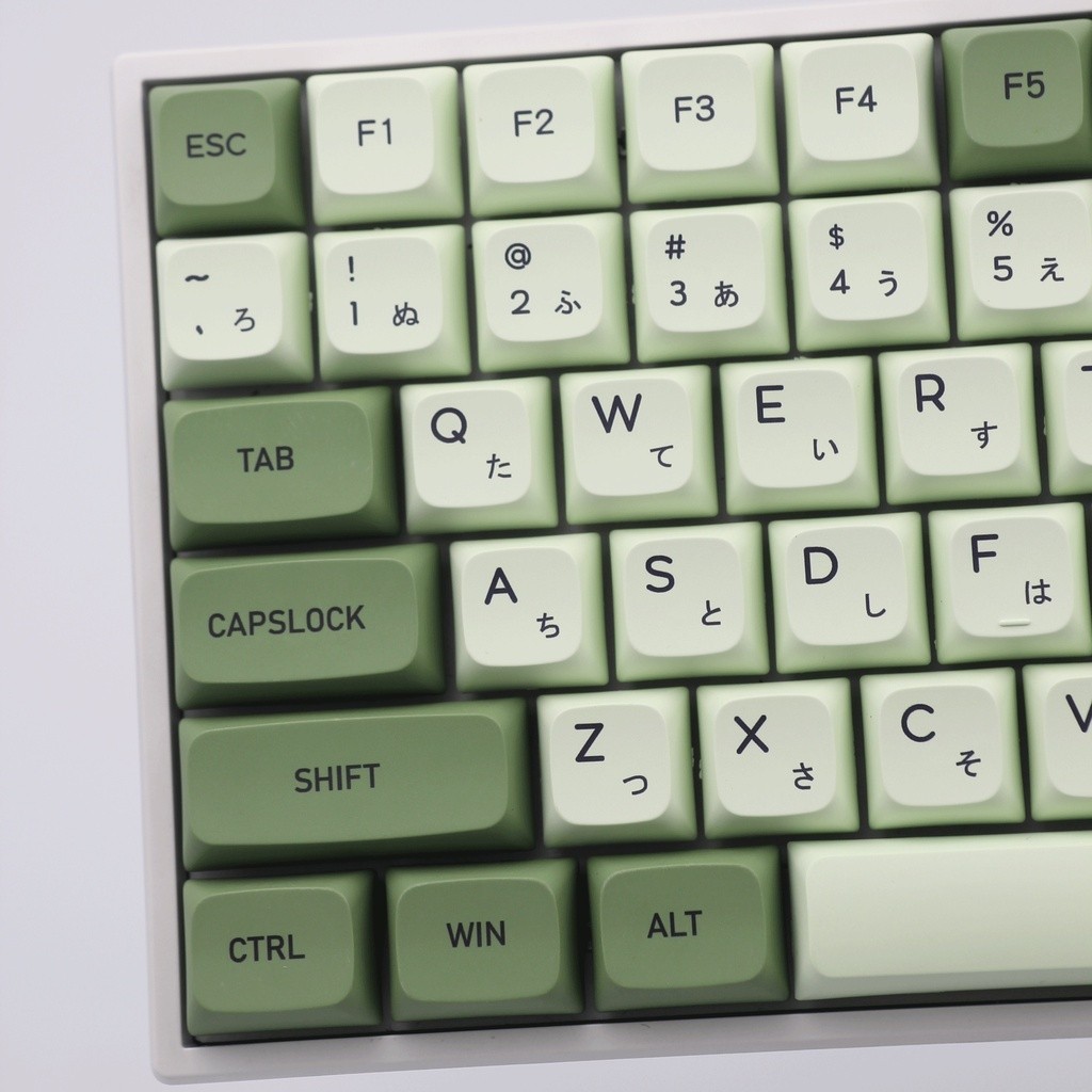 Matcha 122key Xda Keycaps Thai keycap PBT dye sub Japanese/English Sub ...