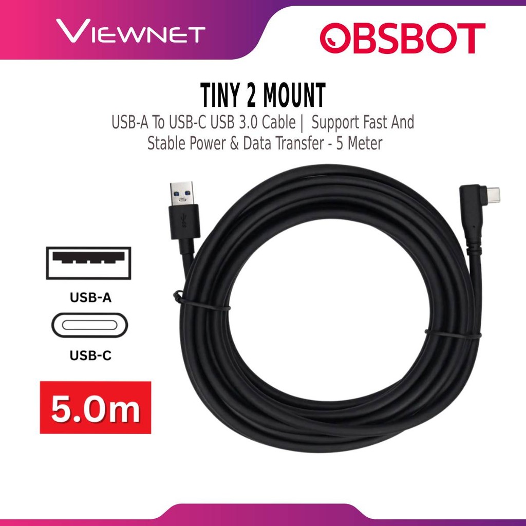 OBSBOT USB-A TO USB-C USB 3.0 CABLE, SUPPORT FAST AND STABLE POWER ...