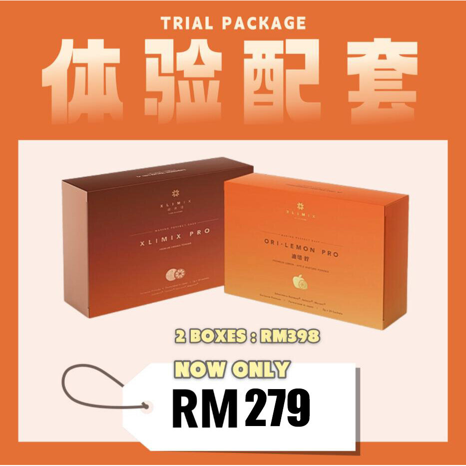 【Buy 3 Free 1】 XLIMIX PRO 细美佳 ORI LEMON PRO油切柠 规格: Xlimix-30包/盒X 1 ...