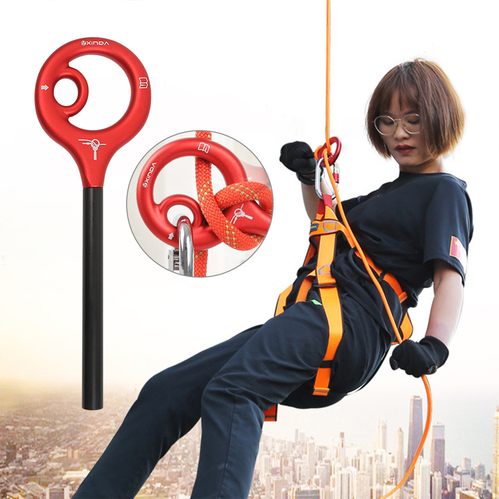9-Shape Rigging Descender Aluminum Alloy Rigging Plate Rock Climbing ...