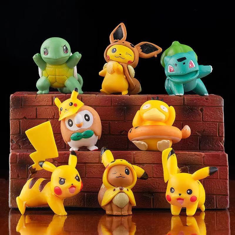 Cute Pokémon Pikachu Jenny Turtle Mystery Box Figure Office Doll ...