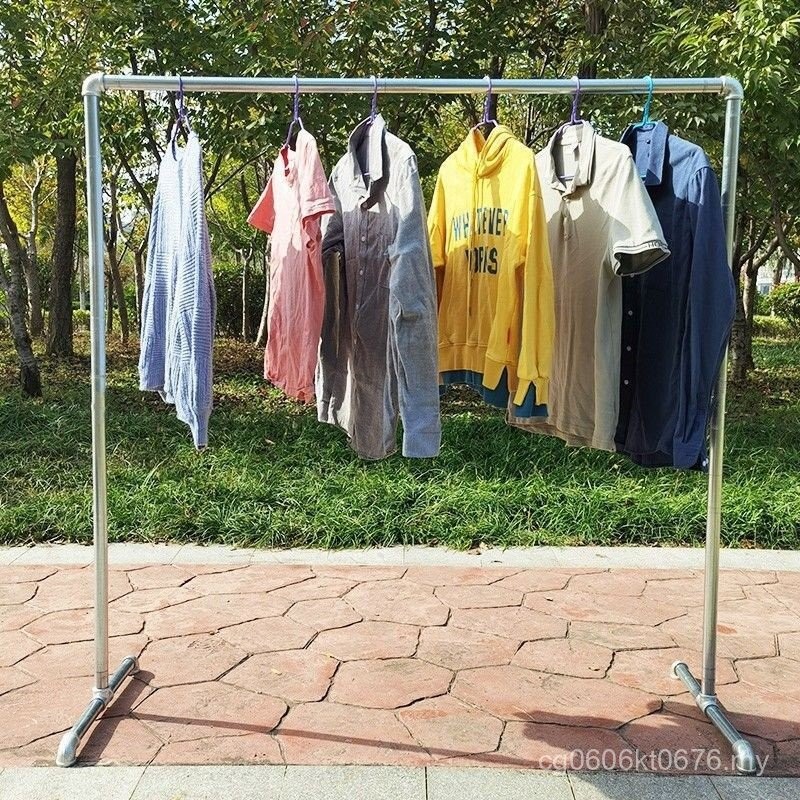 Drying Quilt Stall Single-Pole Rack Galvanized Pipe Display Rack Drying ...