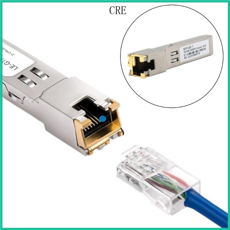 CRE RJ45 Switcher Gbic 10 100 1000 Connector SFP Gigabit RJ45 SFP Optical SFP Module | Shopee ...