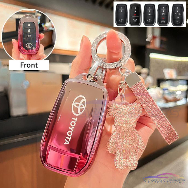 Tpu Car Key Case Cover For Toyota Fortuner Hilux Conquest 2024 Alphard ...