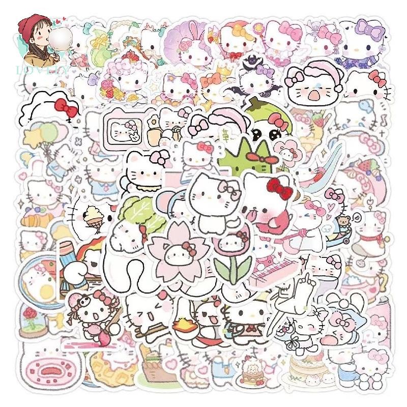100 New Cartoon Kt Cute Graffiti Stickers Decorative Skateboard Water ...
