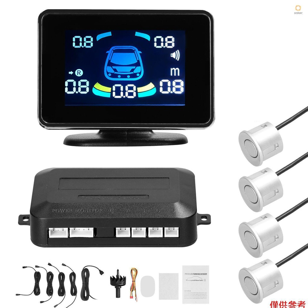 Car Parking Sensor Reversing Radars System Front & Rear Support Sound ...