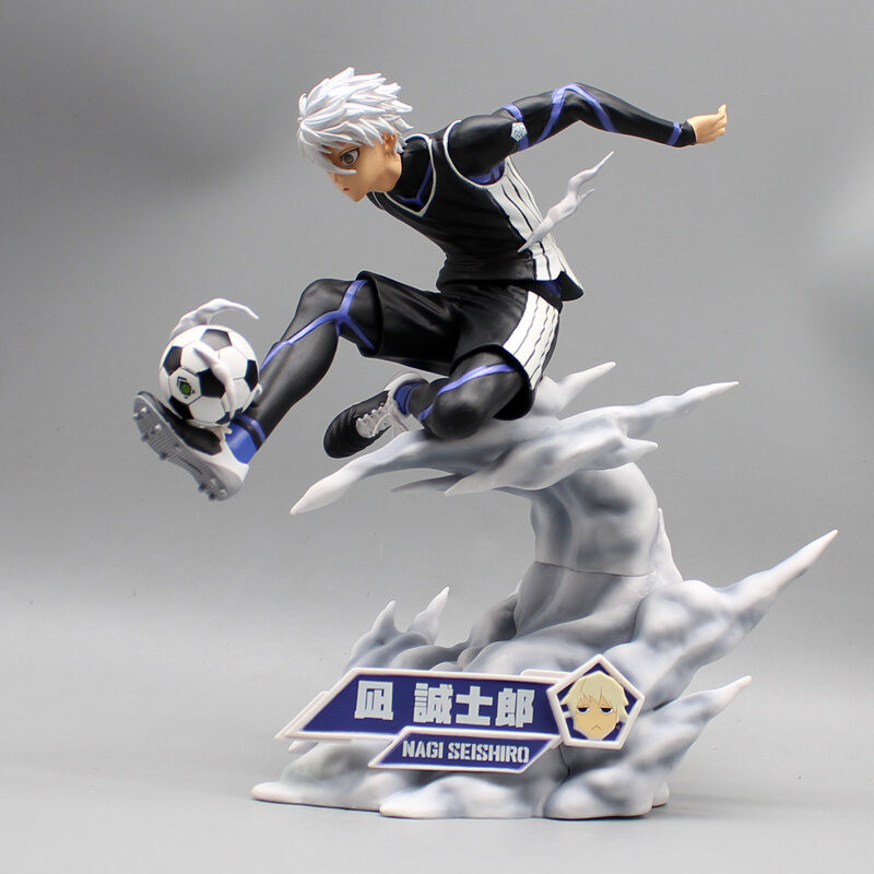 Blue Lock Nagi Seishiro Anime Figure HIK ARI Play Football 23cm Action ...