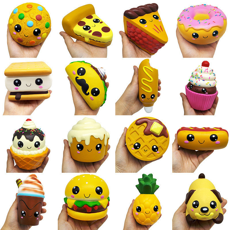 Cake Squishy Toy for Girls Fidget Toy Slime Big Squishy Food Toys ...