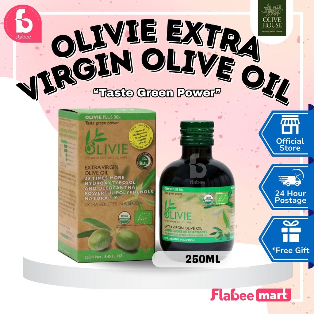 Olive House Olivie Plus 30x Extra Virgin Olive Oil 250ml Minyak Zaitun ...