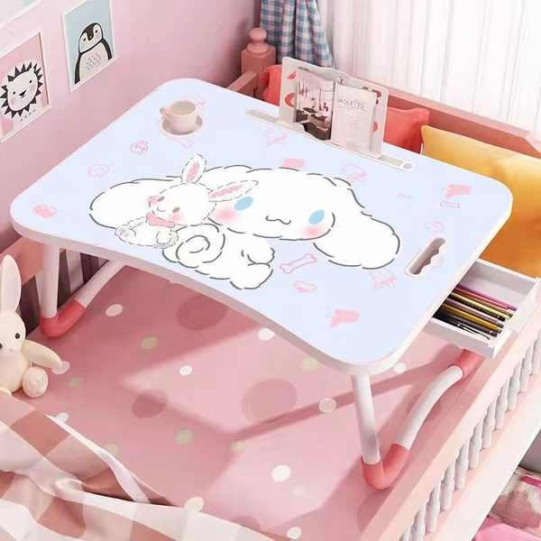 meja lipat mudah alih alas meja murid Cinnamoroll cinnamoroll Bed ...